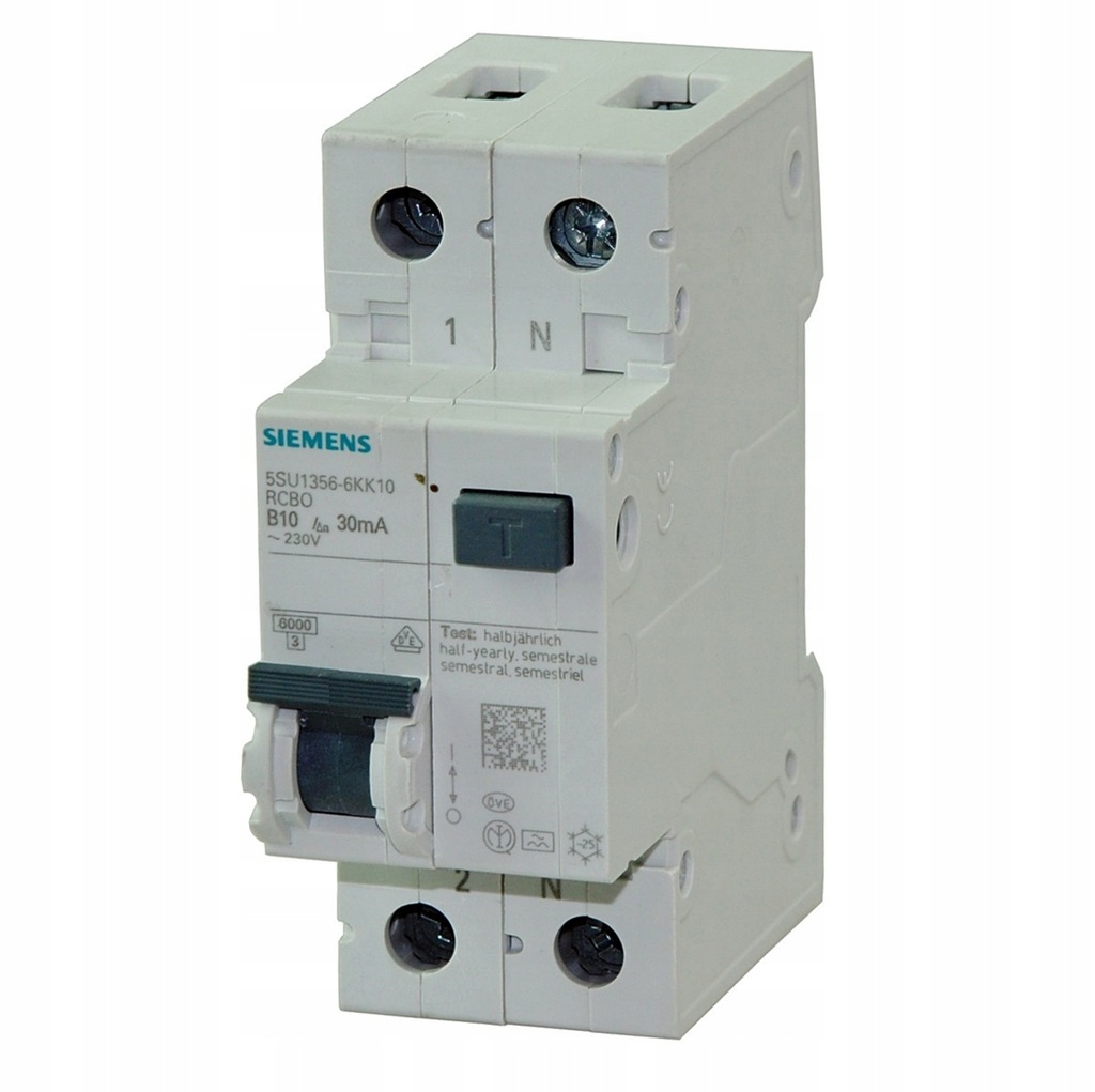 5SU1356-6KK10 wyłącznik różnicowo - nadprądowy B10 - 9683817464 - oficjalne archiwum Allegro