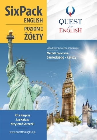 kurs six pack english poziom 1, 2, żółty, zielony - 7781611419 ...