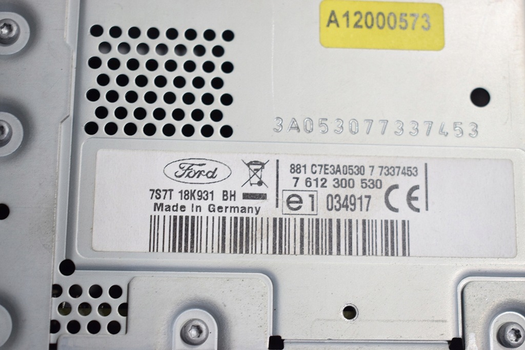 RADIO NAWIGACJA FORD 7S7T-18K931-BH - 10537841127 - oficjalne archiwum ...