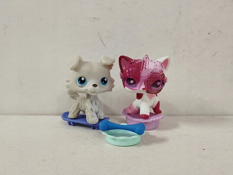 LPS Littlest Pet Shop koty&pies z akcesoriami 2pcs 08 - 15437648677 ...