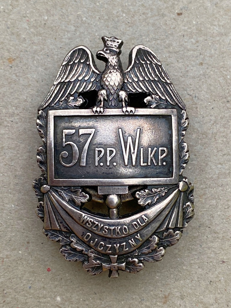 Odznaka 57 Pułk Piechoty Wielkopolski - 12968640681 - oficjalne ...