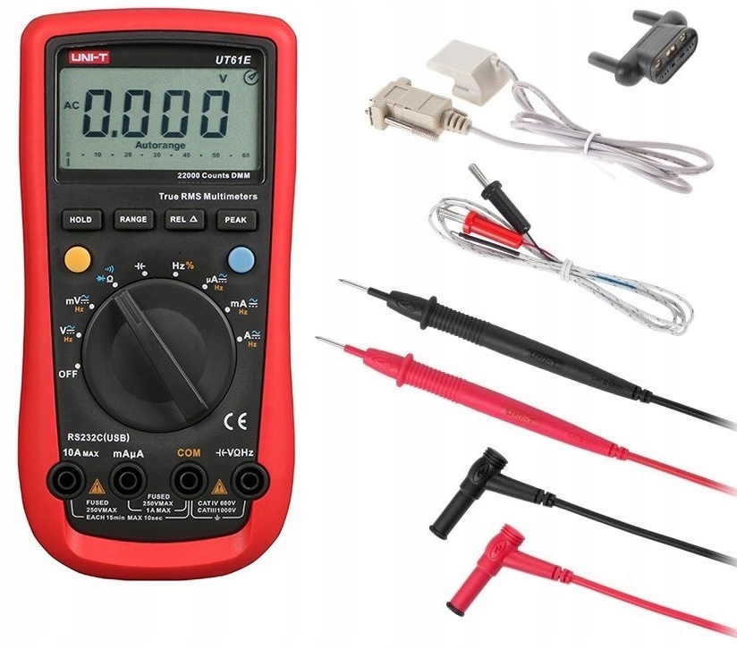 UNIWERSALNY MIERNIK MULTIMETR CYFROWY UNI-T UT61E - 11293155573 - oficjalne archiwum Allegro
