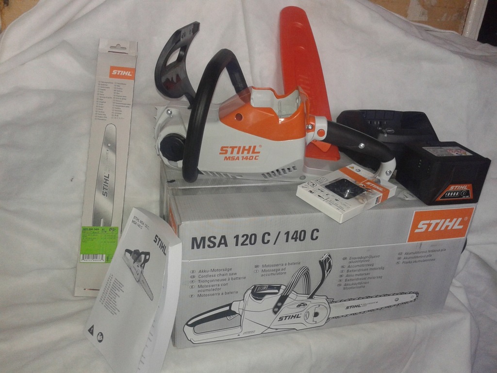 nowa pilarka akumulatorowa STIHL MSA140C pila kpl - 11505483701 - oficjalne archiwum Allegro