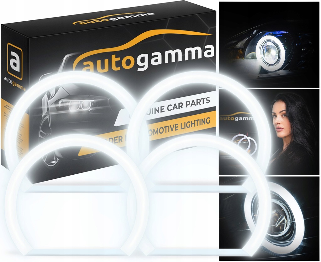 Ringi LED COTTON SMD BMW E46 146 mm światła do jazdy dziennej Komplet 4 ...