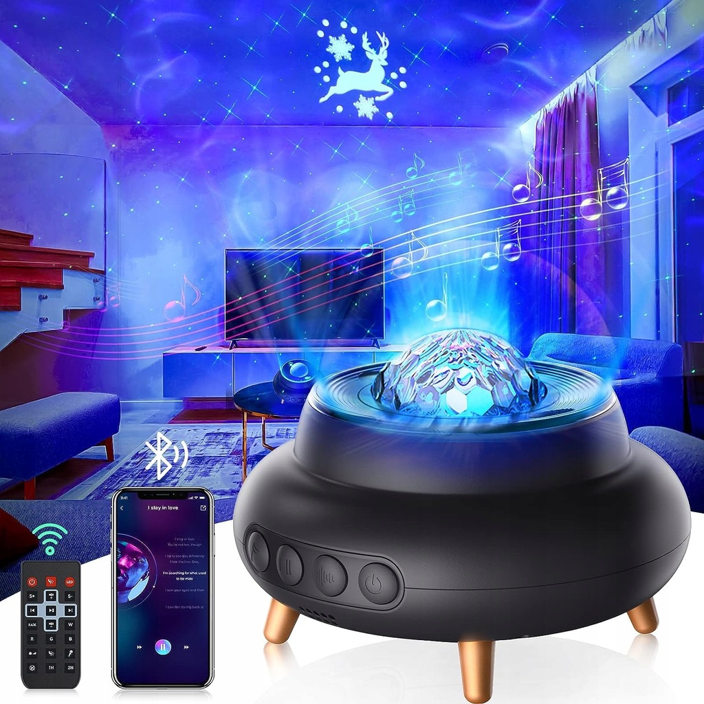 STARS PROJECTOR For Children Sky Projector Night Light BLUETOOTH ...