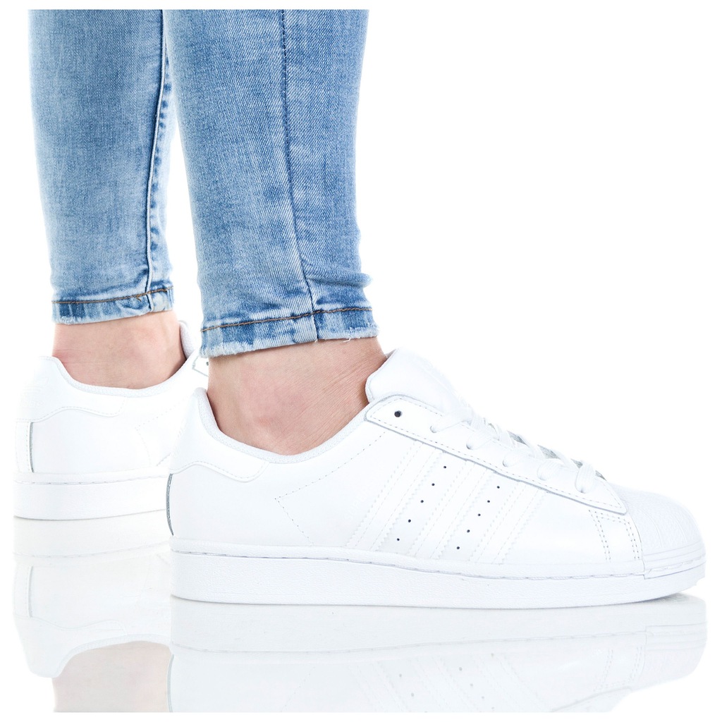 BUTY ADIDAS DAMSKIE SUPERSTAR J EF5399 BIAŁE - 9112793869 - oficjalne ...