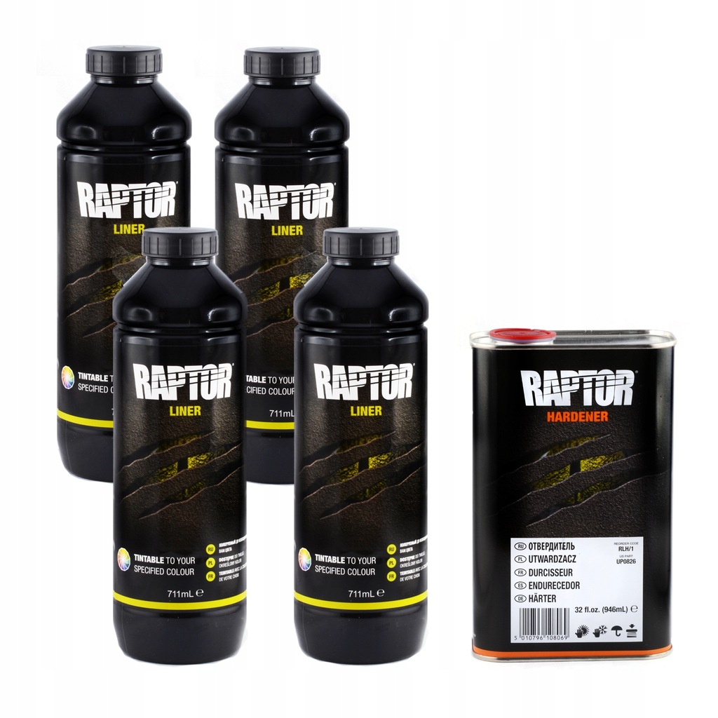 U-POL RAPTOR powłoka ochronna do barwienia x 4+utw - 8232596792 - oficjalne archiwum Allegro