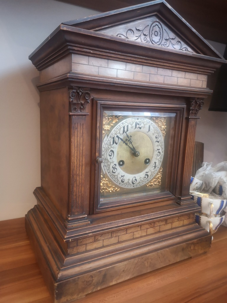 Kwadransowy zegar kominkowy Junghans 45 Negocjacja - 12254843894 - oficjalne archiwum Allegro