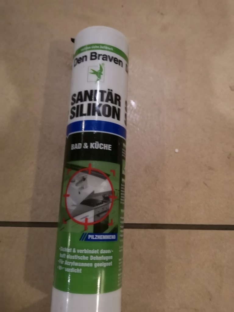 Den Braven Silikon Sanitarny 280ml Białye - 11383489454 - oficjalne archiwum Allegro