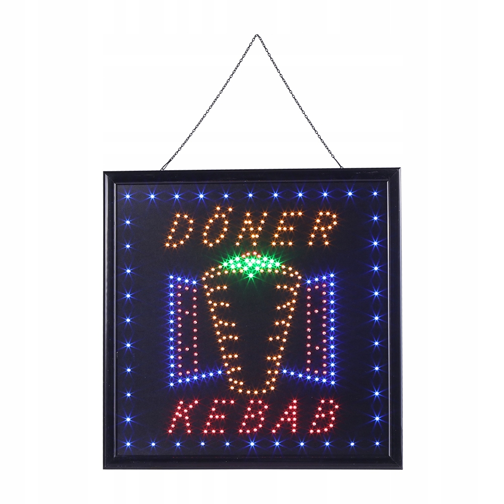 TABLICA DONER KEBAB LED SZYLD PANEL REKLAMA - 16224893533 - oficjalne ...