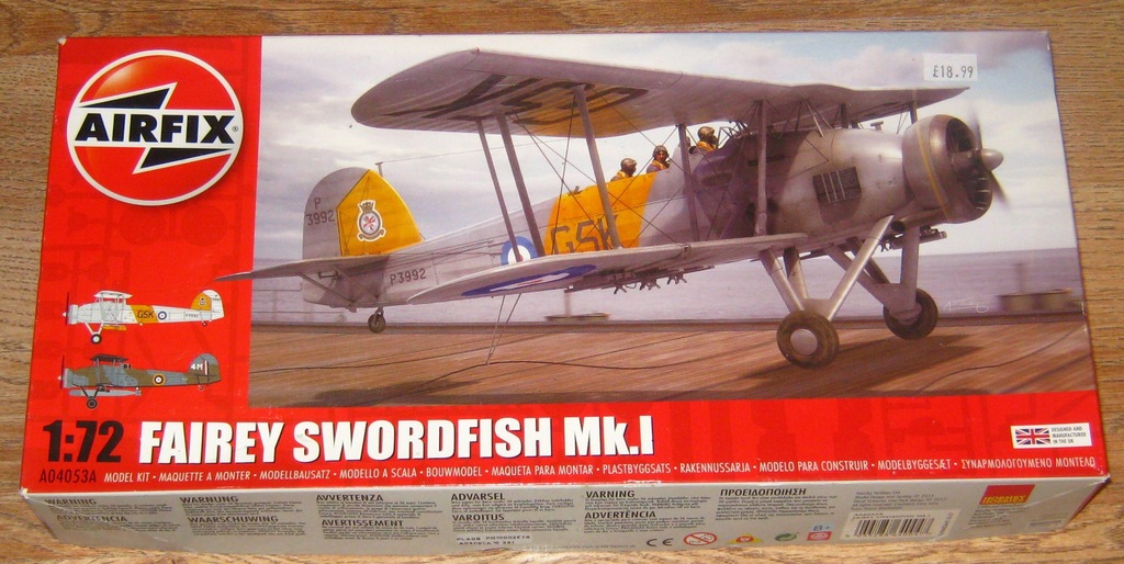 AIRFIX / FAIREY SWORDFISH Mk.I / 1:72 / A04053A - 13224076407 ...