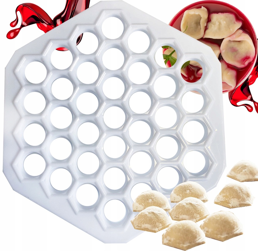 PIEROŻNICA FORMA DO PIEROGÓW USZEK RAVIOLI FOREMKA 37SZT DUŻA XXL ...