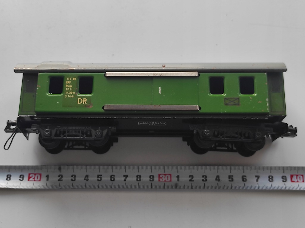 ZABAWKA WAGON POCZTOWY PKP DDR METALOWY VEB METALLW - FABRIK STADTILM ...