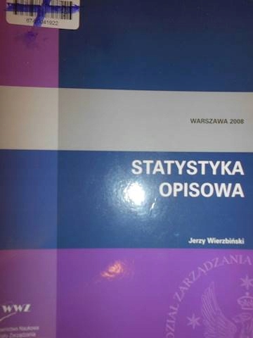 Statystyka opisowa - Wierzbiński - 15141129136 - oficjalne archiwum Allegro