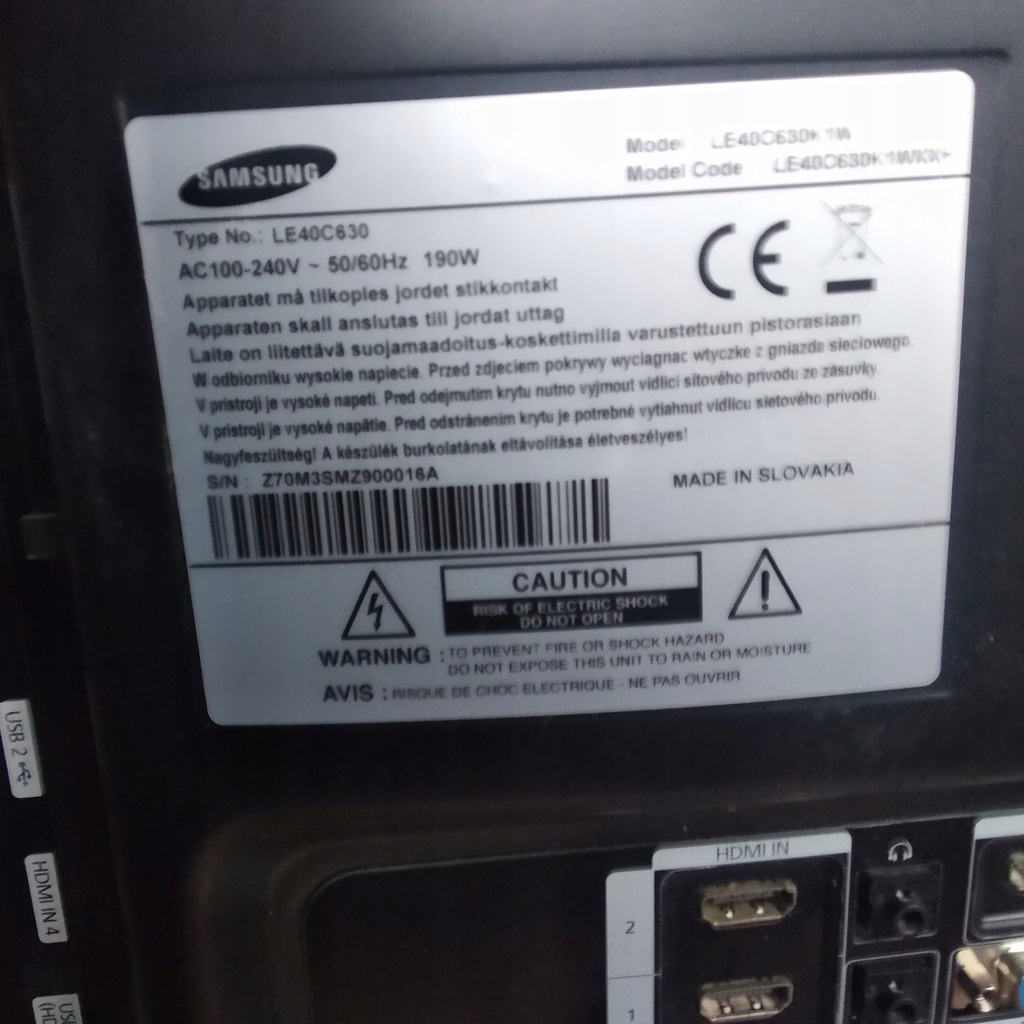Telewizor LCD Samsung LE40C630K1W 40 " - 12929061449 - oficjalne ...