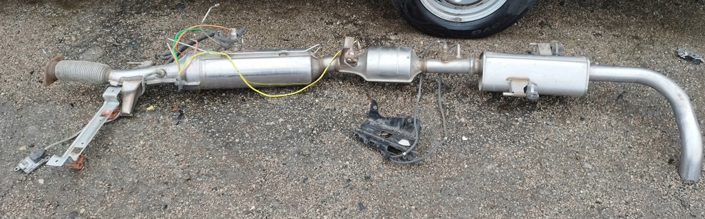 RENAULT MASTER IV 2.3 DCI KOMPLETNY UKŁAD WYDECHOWY KATALIZATOR DPF ...