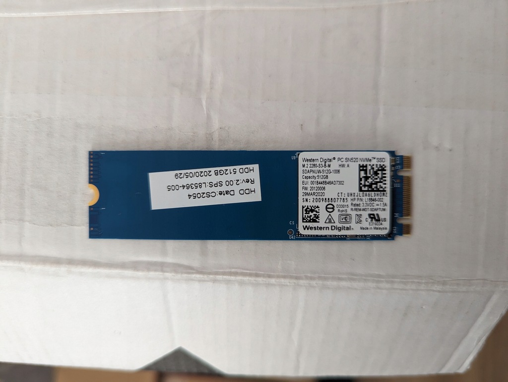 Dysk SSD Western Digital PC SN520 512GB M.2 PCIe - 13953144091 ...
