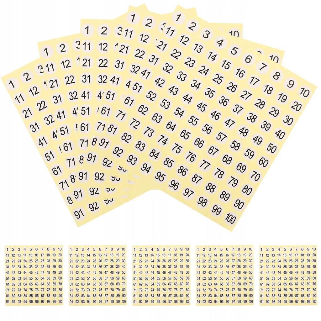 Vinyl Number Stickers Labels Clothes Small - 14321269204 - oficjalne ...