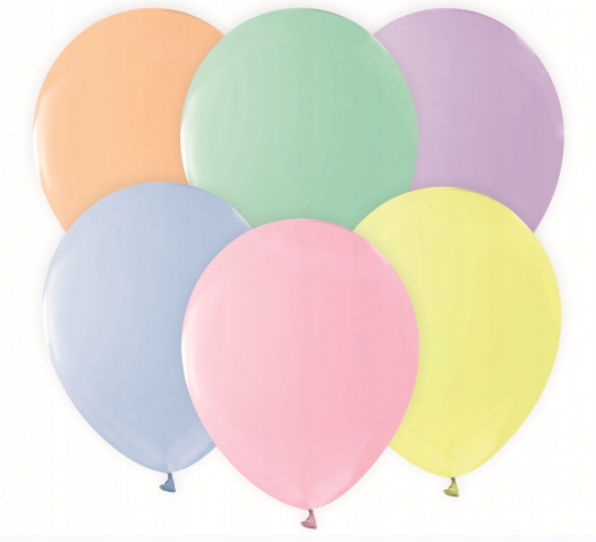 Balony Lateksowe pastelowe makaronowe kolorowe Ozdoba na urodziny mix 10szt - 9615399729 ...