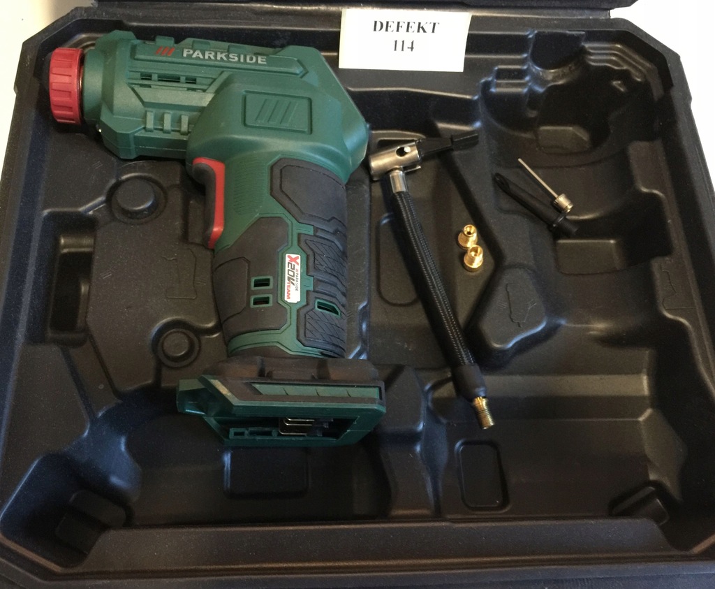 Akumulatorowa sprężarka Parkside PAK 20-Li B2 - 13373057932 - oficjalne ...