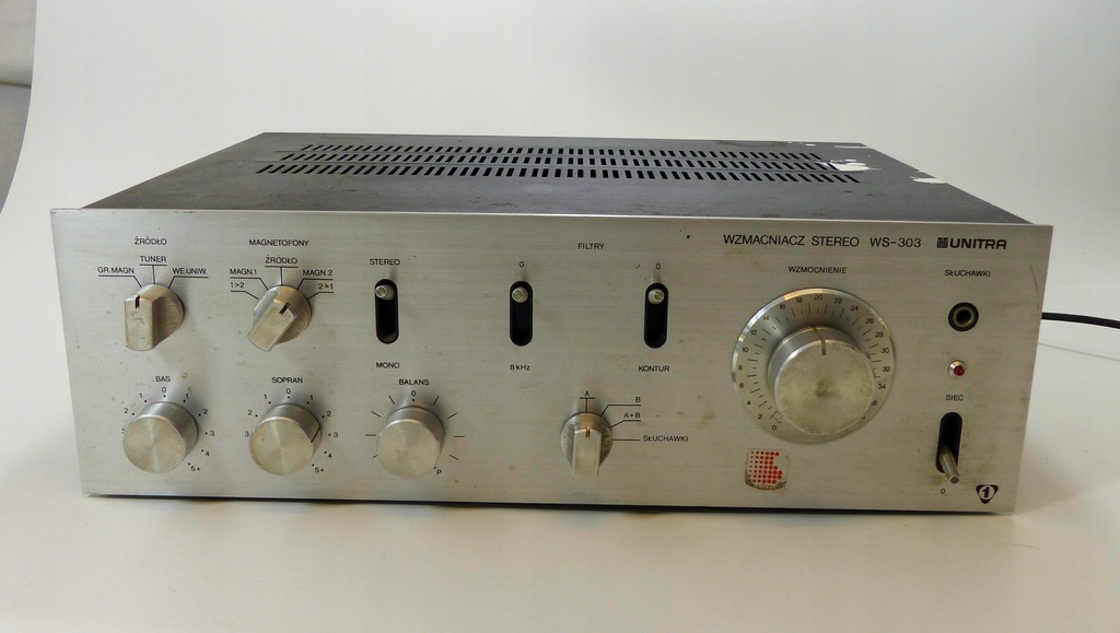 Wzmacniacz Stereo UNITRA WS-303| PRL - 14805629780 - oficjalne archiwum Allegro