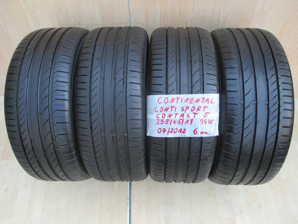 OPONY 235 55 17 CONTINENTAL CONTI SPORT CONTACT 5 - 6715532760 ...