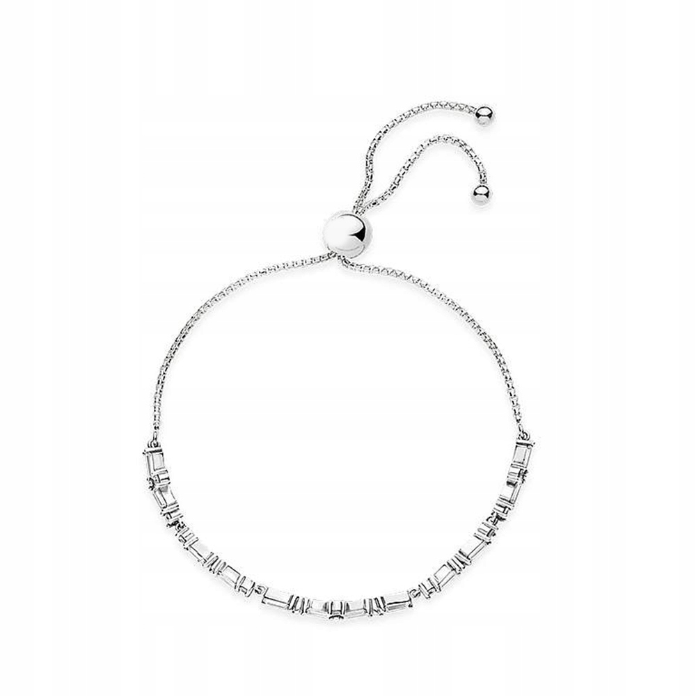 Bransoletka Tenis kryształów lodu S925 regulowana - 11837247574 ...