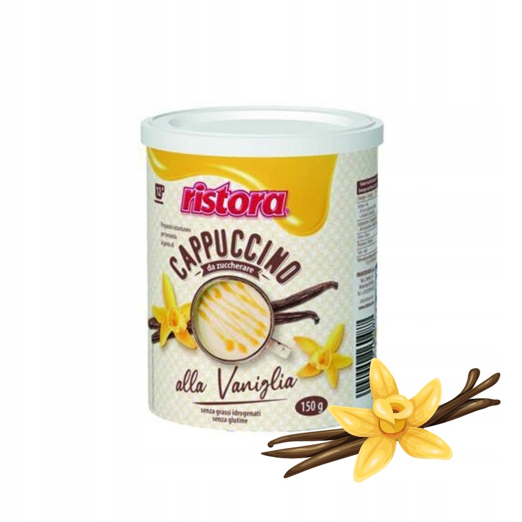 Ristora włoskie Cappuccino Vaniglia - włoskie waniliowe cappuccino 150g - 14364971012 ...