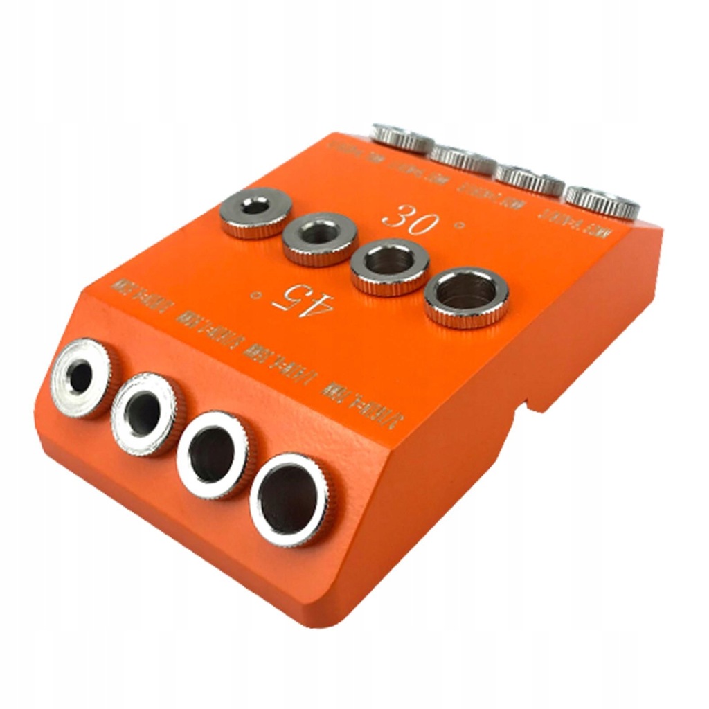 Drill Guide Jig Lag Screw Drilling Template Jig Pocket Screw Jig Orange ...