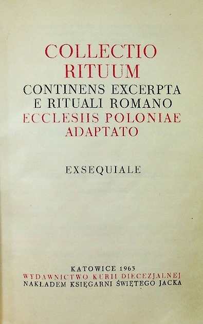 Collectio Rituum Continens Excerpta e rituali - 12542962911 - oficjalne ...