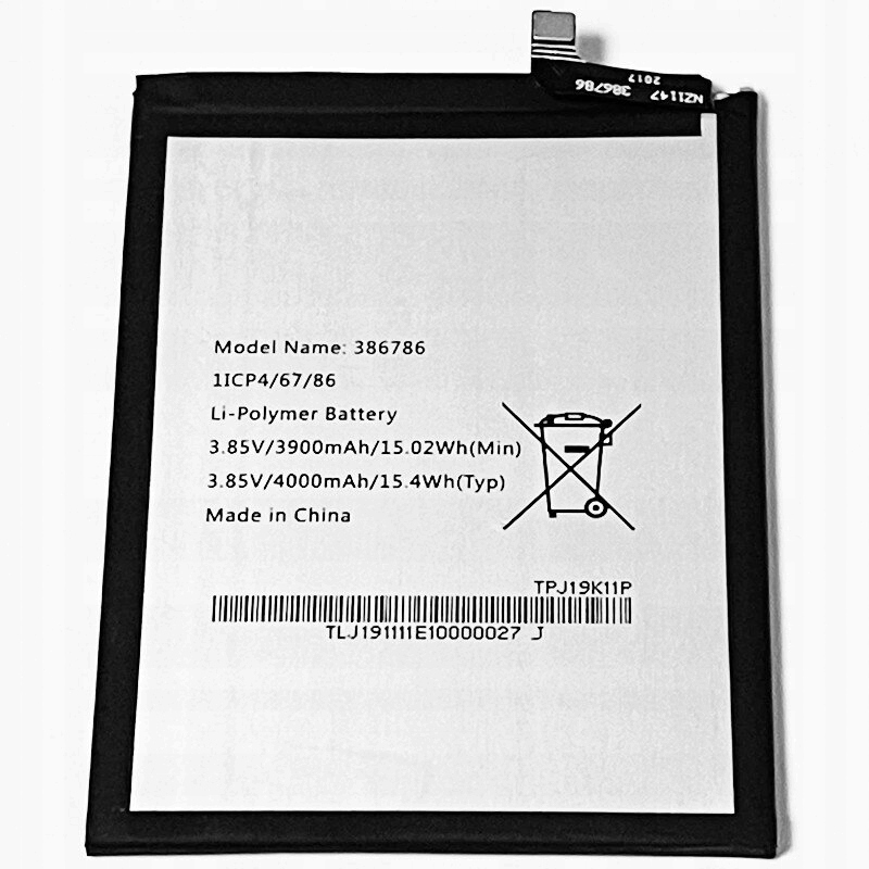 BATERIA 386786 4000 mAh DO WIKO VIEW 4 LITE 3.85V - 12998098374 ...