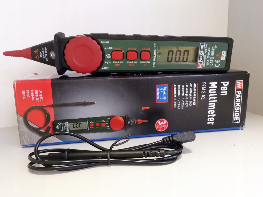 MULTIMETR TRZEPIENIOWY PARKSIDE PZM 2 A2 - 12405549550 - oficjalne archiwum Allegro
