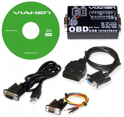 INTERFEJS VAG USB KKL + kabel OBD2 + piny POLSKI - 7787302019 ...
