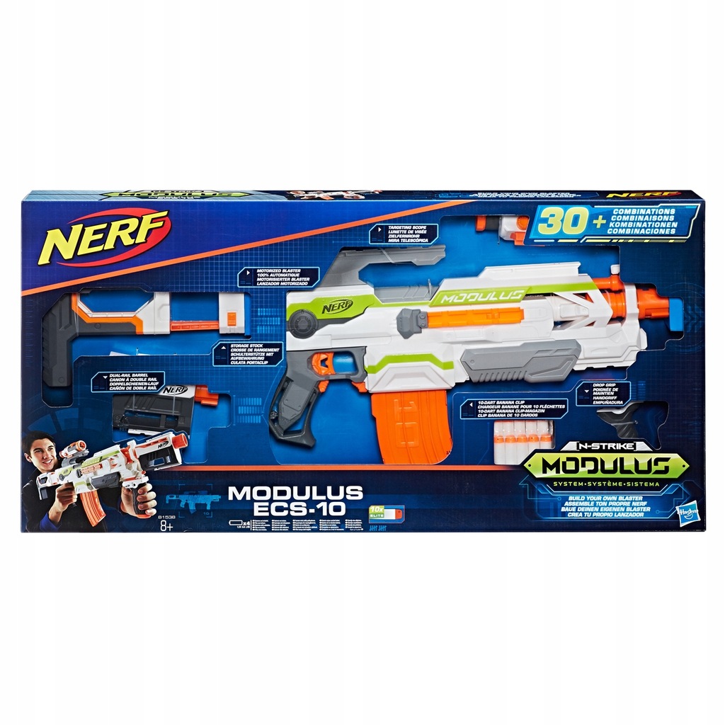 NERF N-STRIKE WYRZUTNIA MODULUS ECS-10 + GRATIS - 7570063843 ... NERF N-STRIKE WYRZUTNIA MODULUS ECS-10 + GRATIS - 7570063843 ...