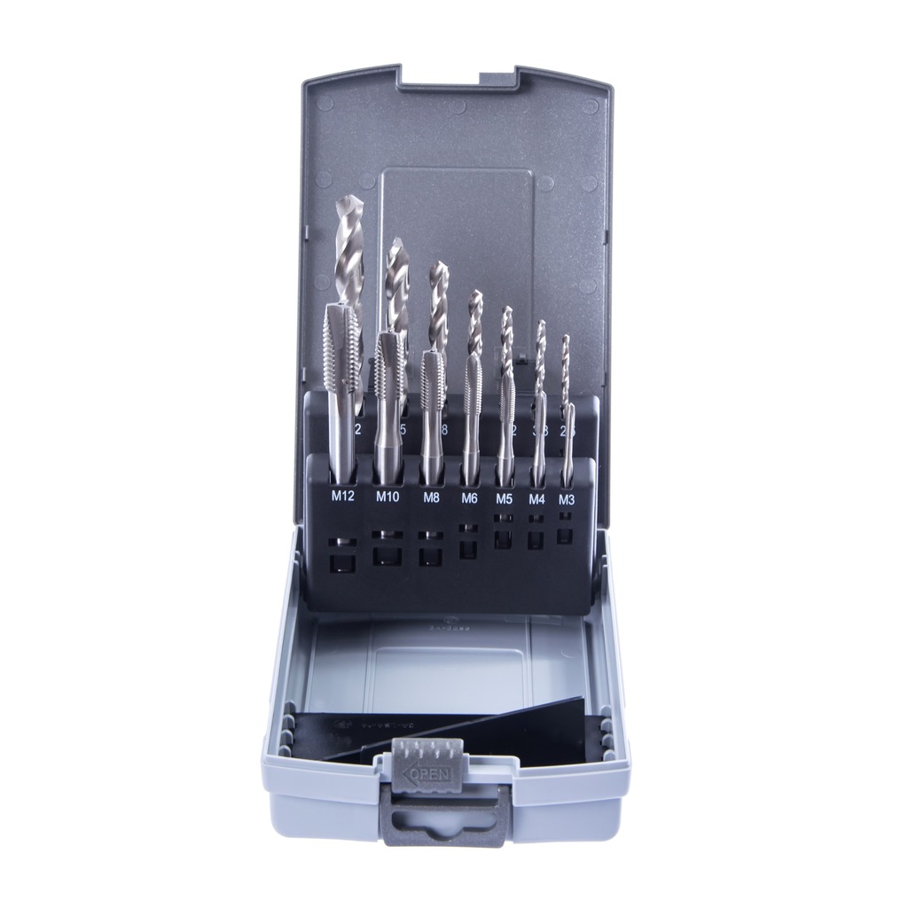 ZESTAW GWINTOWNIKI MASZYNOWE M3-M12 + WIERTŁA HSS - 11252014000 - oficjalne archiwum Allegro