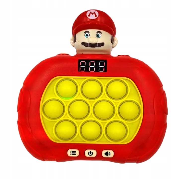 PUSH BUBBLE pop it sensoryczna gra konsola z Super Mario - 15312291252 ...