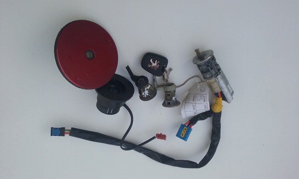 PEUGEOT 206 KLUCZ ZAMKI WLEW STACYJKA ZESTAW - 11795072746 - oficjalne archiwum Allegro