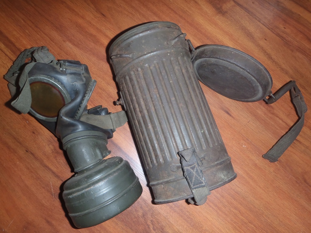 MASKA PRZECIWGAZOWA GM38 WOJSKOWA ZE STRYCHU - 12394826882 - oficjalne archiwum Allegro