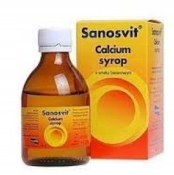 Calcium Sanosvit syrop bananowy 150 ml wapno - 12104552700 - oficjalne ...