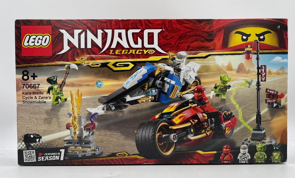 LEGO 70667 Ninjago Motocykl Kaia i skuter Zane'a - 11796193708 ...