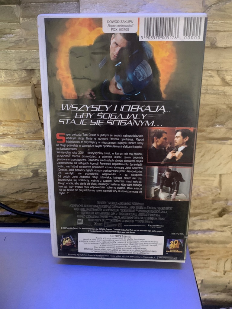 Raport Mniejszości VHS Tom Cruise - 11350399792 - oficjalne archiwum Allegro