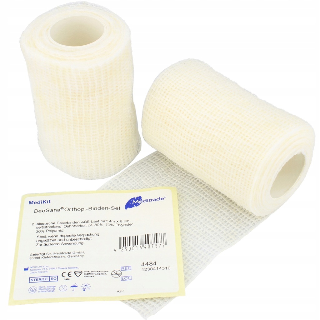 BANDAŻ OPATRUNEK JAŁOWY OPASKA PODTRZYMUJĄCY 2szt - 11264734775 ...