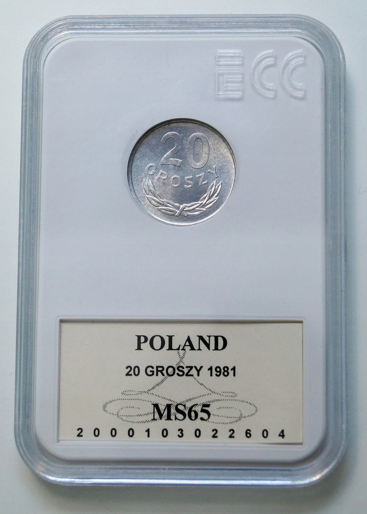 20 groszy 1981 - Mennicza - Grading GCN MS65 - 11826049477 - oficjalne ...