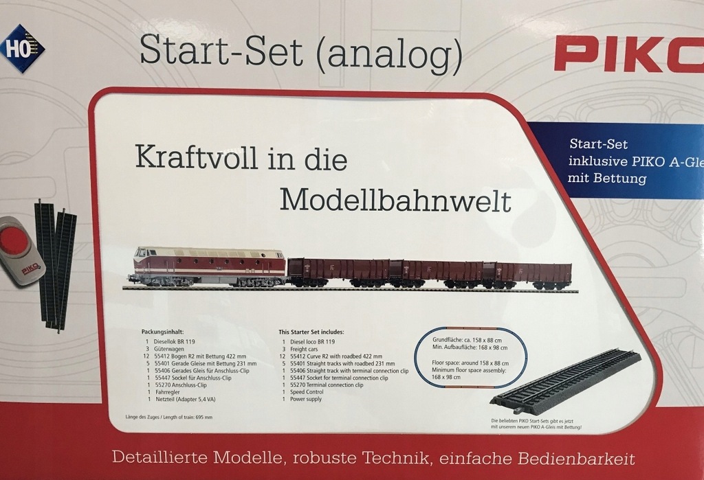 Zestaw towarowy BR 119 DR kolejka PIKO 57138 - 12940273111 - oficjalne ...