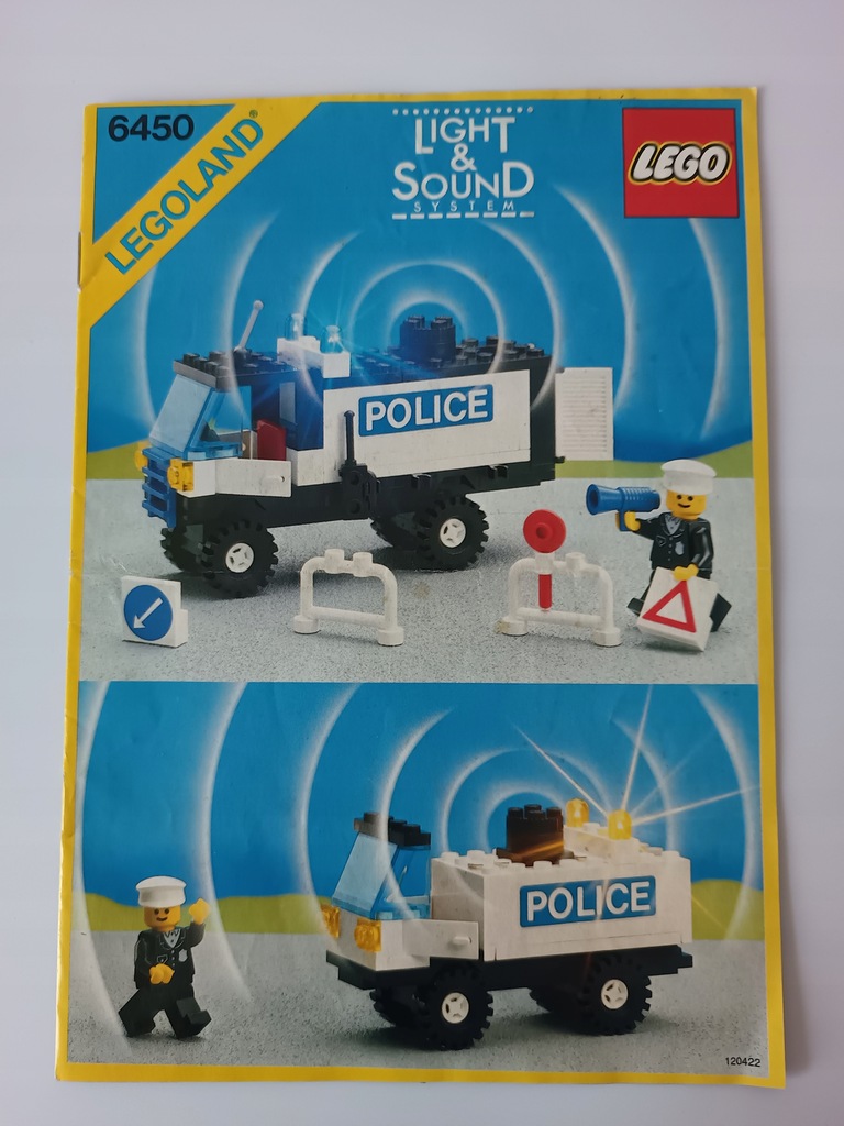 Lego instrukcja 6450 Mobile Police Truck Legoland light sound classic ...