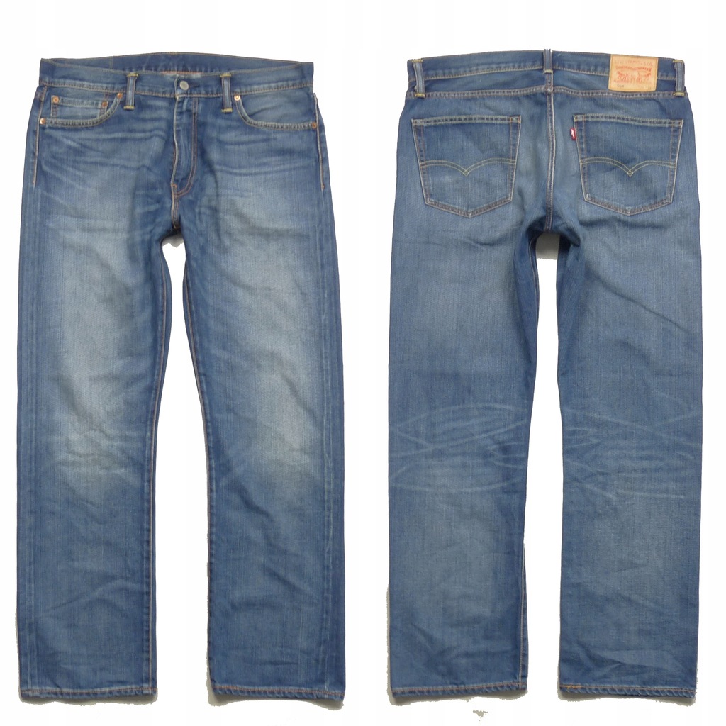 LEVIS 504 męskie niebieskie jeansy Levi`s W36 L32 - 13351824513 - oficjalne archiwum Allegro