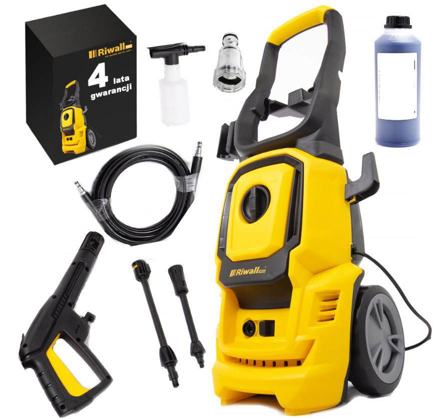 K.B SAMOSSĄCA MYJKA CIŚNIENIOWA RIWALL 230 BAR MOC L6 ALUMINIOWA POMPA ECO - 13934584641 ...