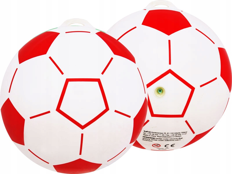 PIŁKA GUMOWA OGRODOWA PLAŻOWA FOOTBALL GRA 23CM - 12224110075 ...
