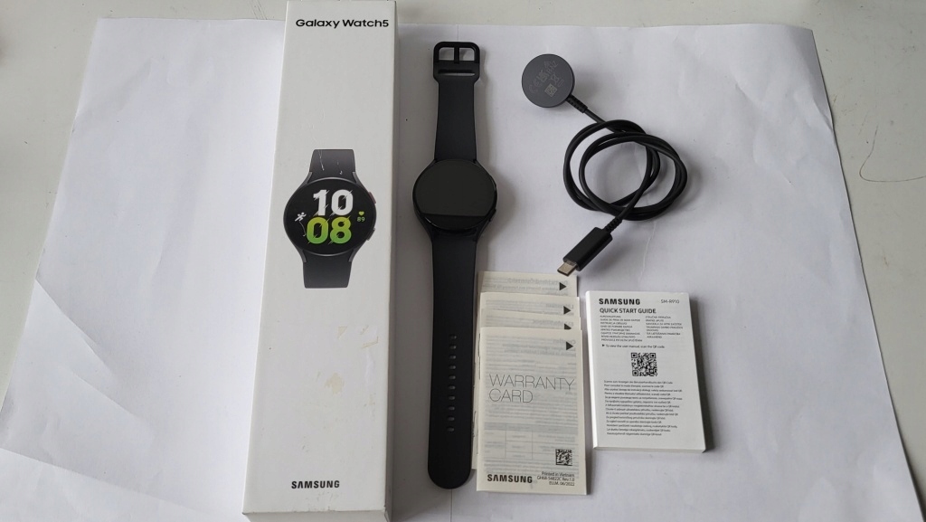 SMARTWATCH SAMSUNG GALAXY WATCH 5 SM-R910 CZARNY KOMPLET GWR ...