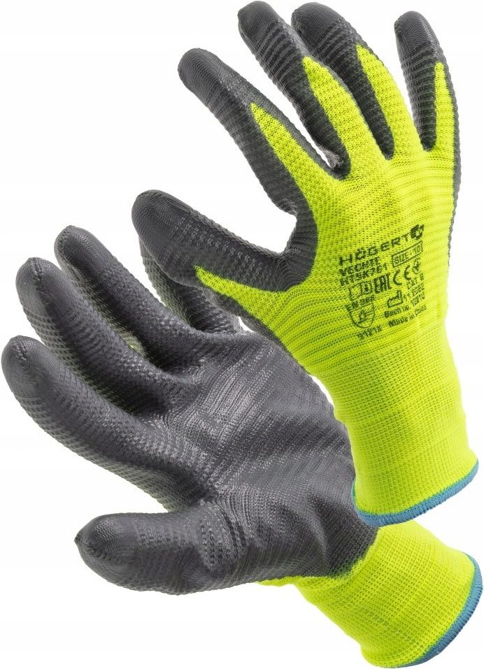 REKAWICE OCHRONNE ROBOCZE KARBOWANE NITRYLOWE XL - 13917141952 ...